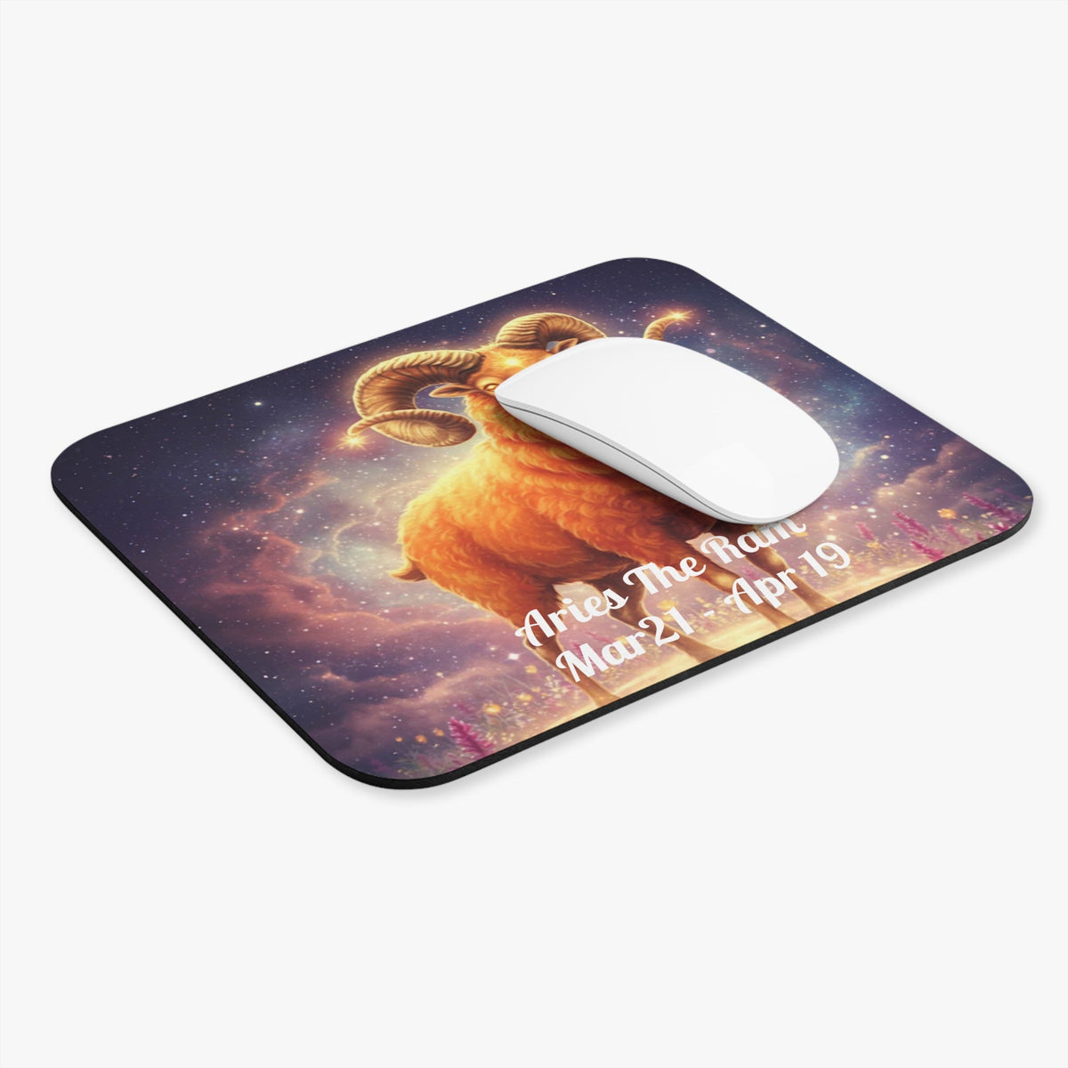 Aries Zodiac Design - Rectangle Mouse Pad – littlebuddhavibes