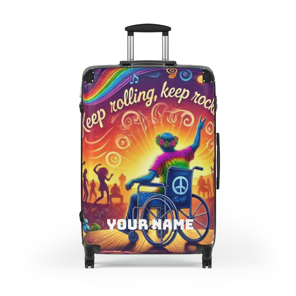 Keep On Roll'n Keep Rock'n Travel Luggage – littlebuddhavibes